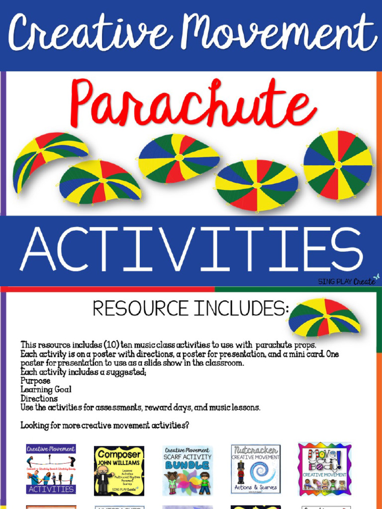 MUSIC CLASS PARACHUTE ACTIVITIES RESOURCE | PDF