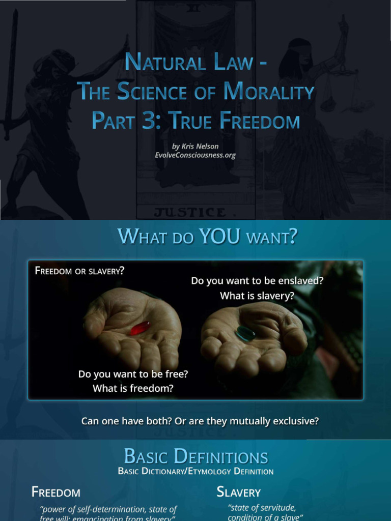 Natural Law - The Science of Morality, Part 3 - True Freedom | PDF ...