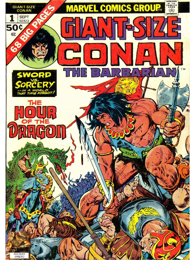 1974 Marvel Comics Group - 01 - Giant Size Conan - A Hora Do Dragão | PDF