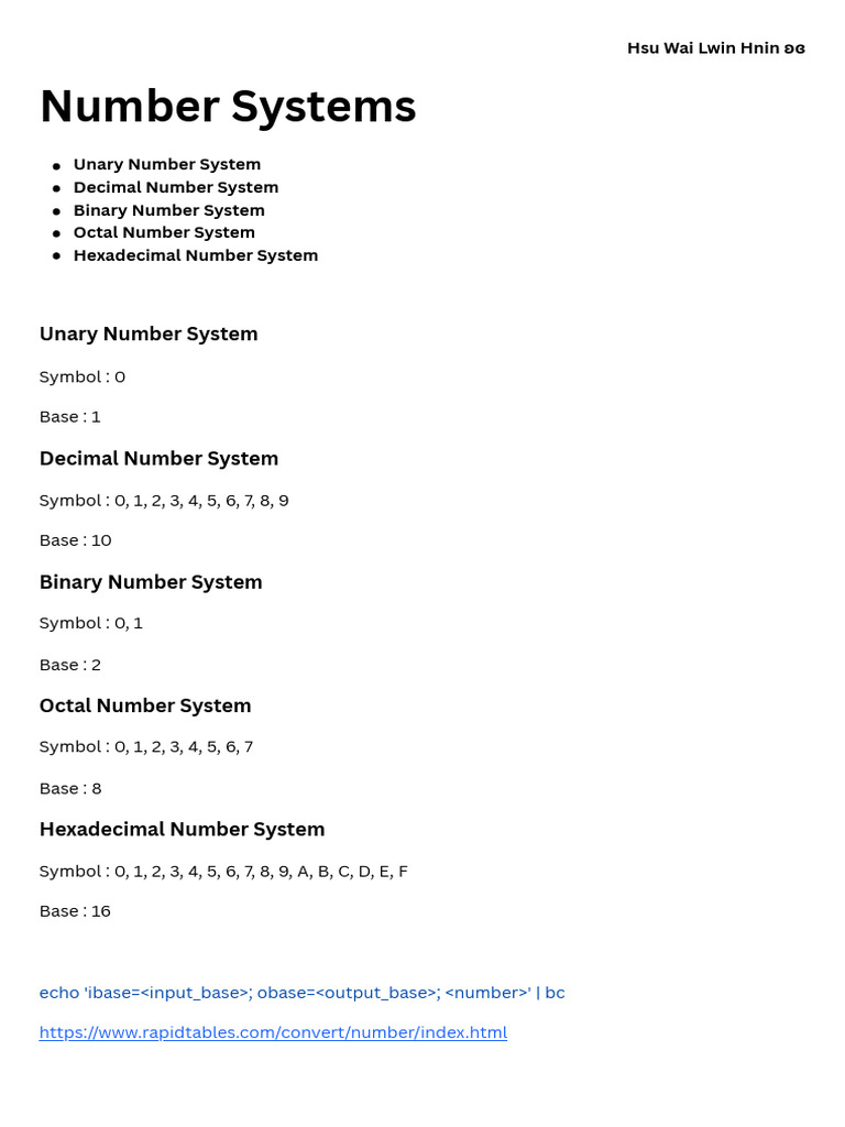 Number Systems | PDF