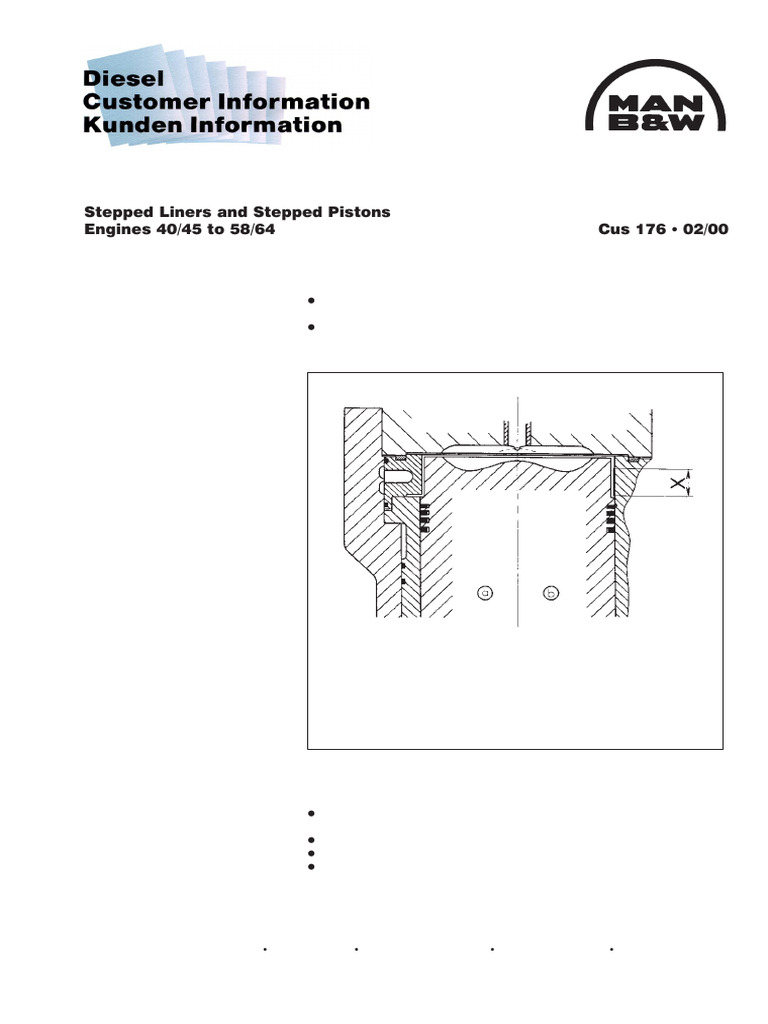 cus176E-Stepped Liner+Piston | PDF | Piston | Diesel Engine