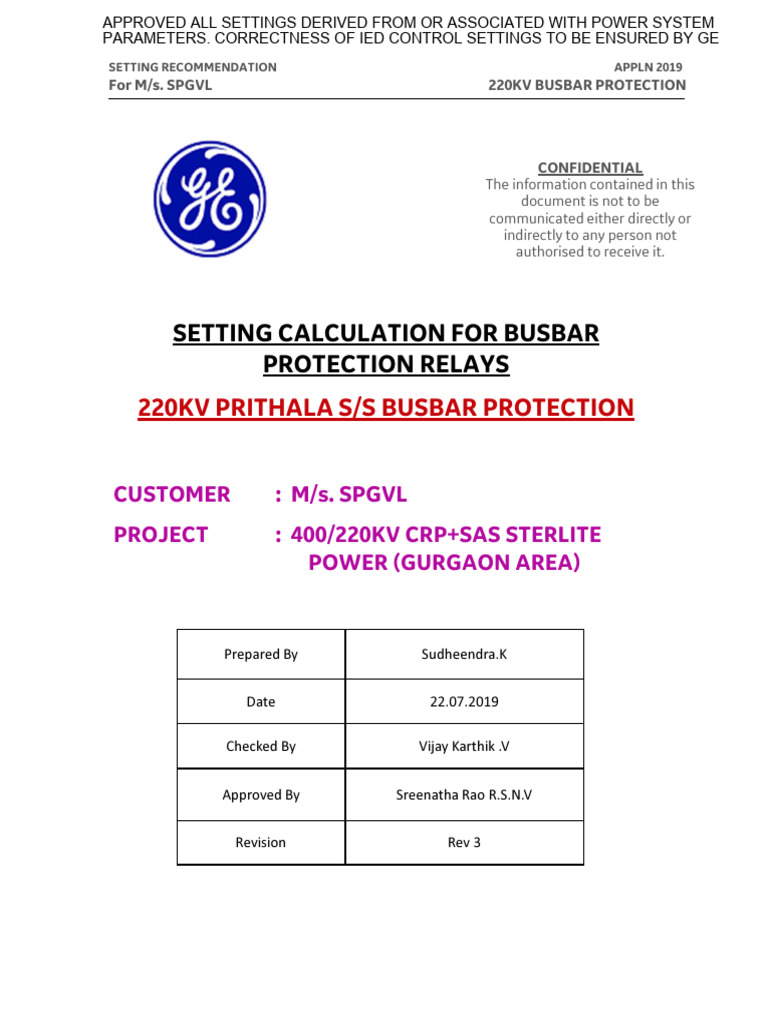 1.7.6.1.2.4.0.21 B90 220kV Busbar Prithala - Rev3 - Approved22072019 ...