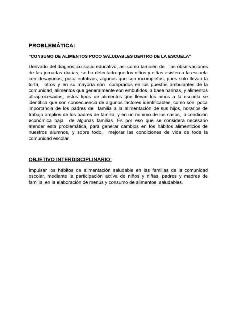 PROBLEMÁTICA Y OBJETIVO_ | PDF