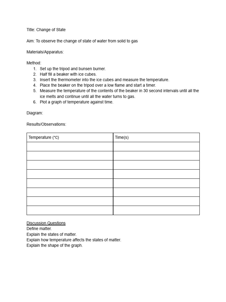 Change of State | PDF