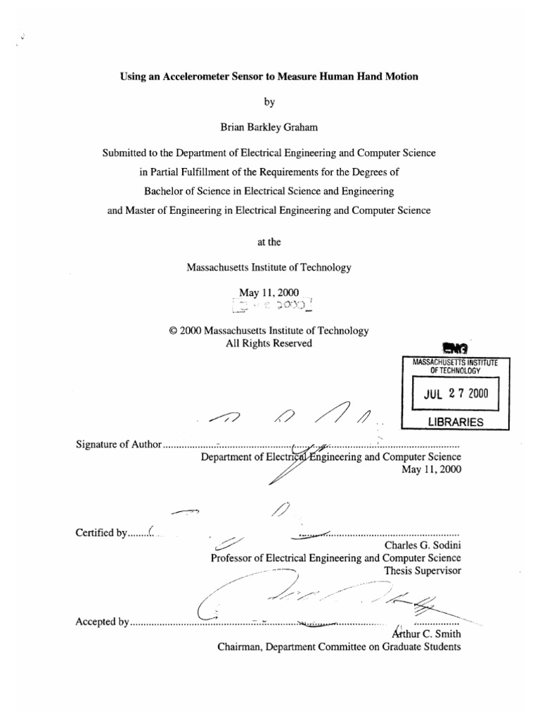 Accel sensor for hand movement | PDF | Inertial Navigation System ...