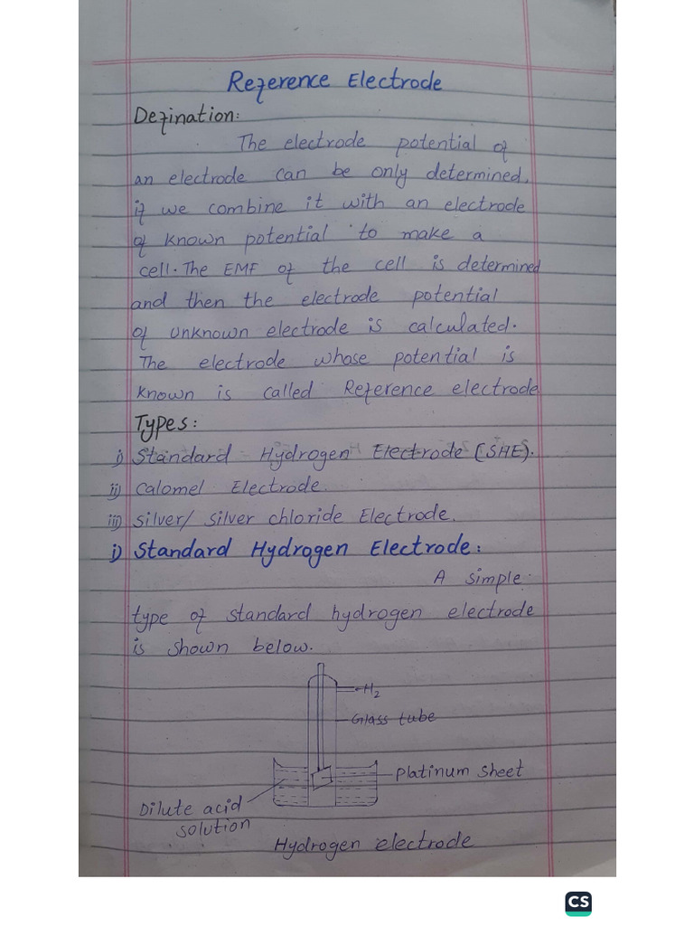 Reference electrodes | PDF