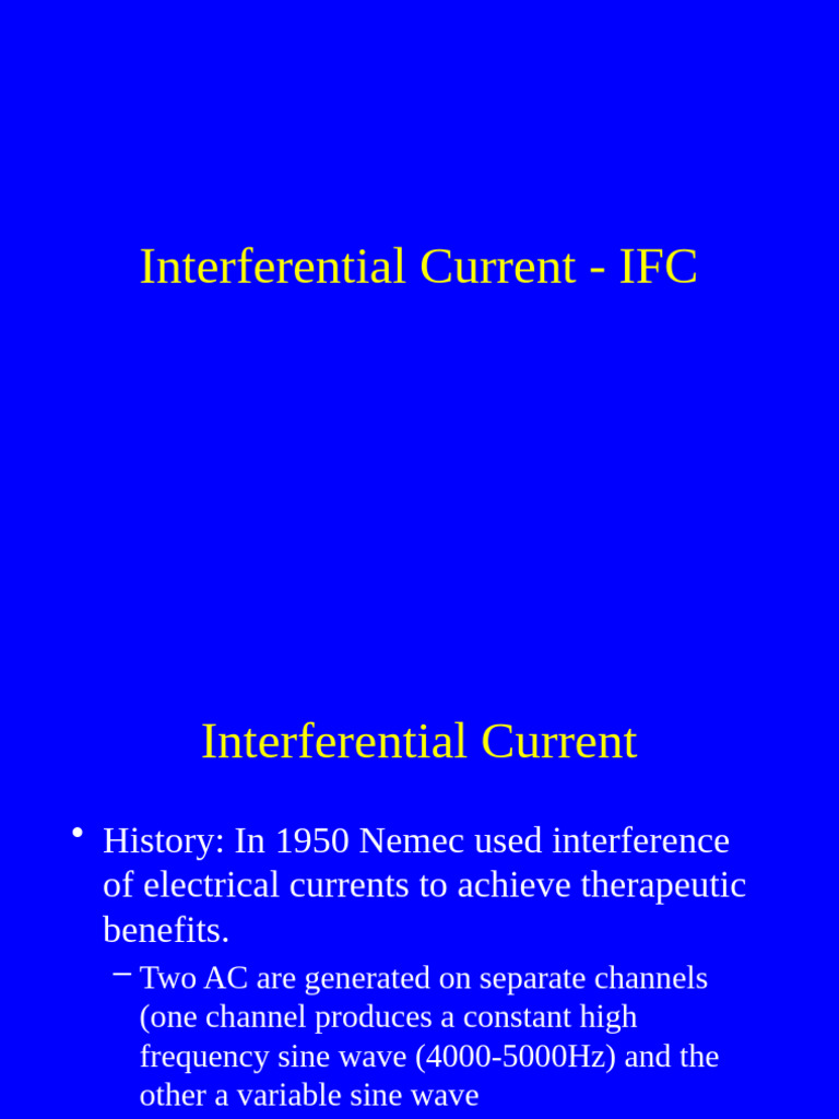 Interferential Therapy | PDF | Waves | Phase (Waves)