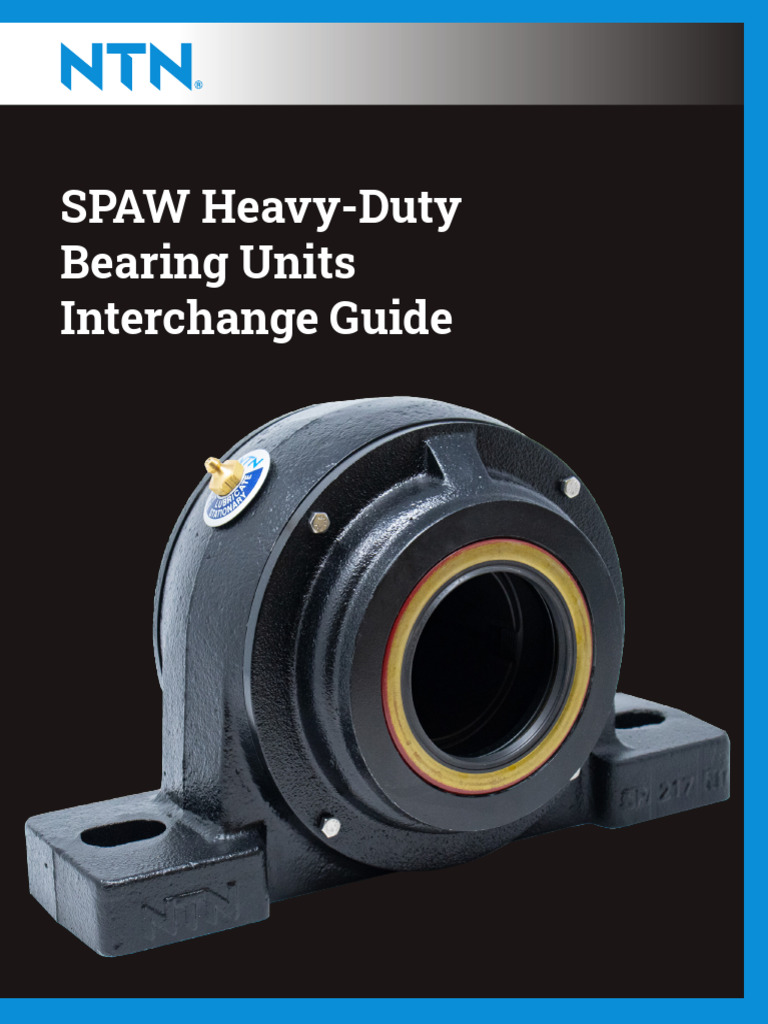 20NTNSPWIG SPAW Interchange Guide | PDF | Bearing (Mechanical ...