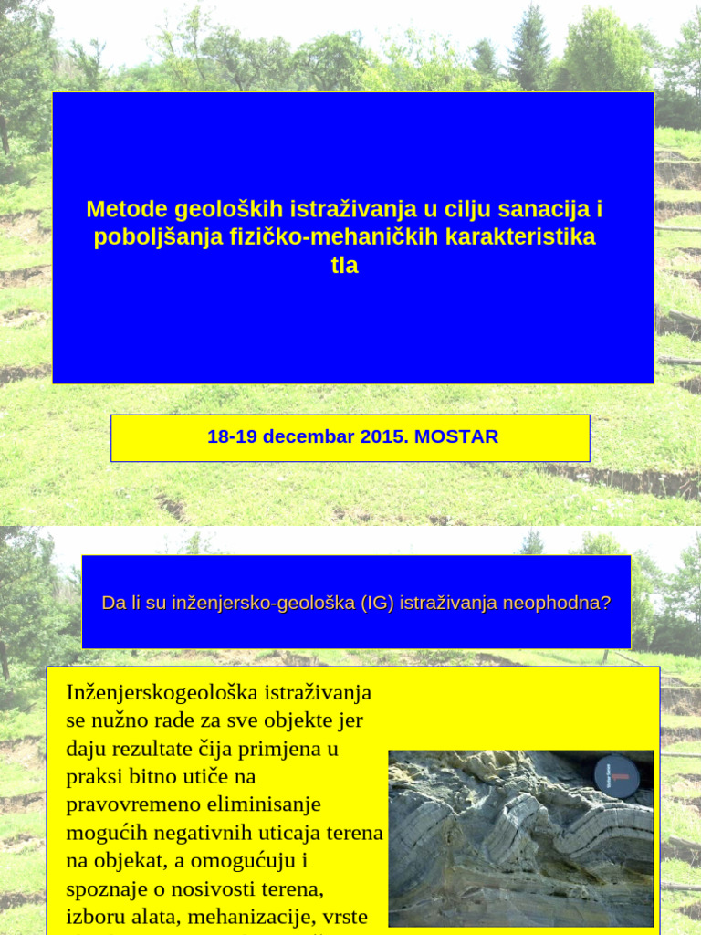 Metode Istrazivanja Za Sanacije | PDF