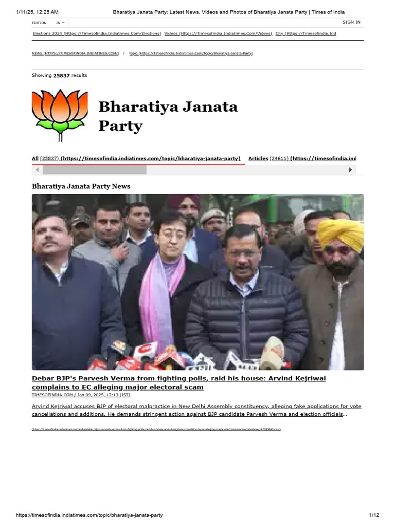 Bharatiya Janata Party - Latest News, Videos and Photos of Bharatiya ...
