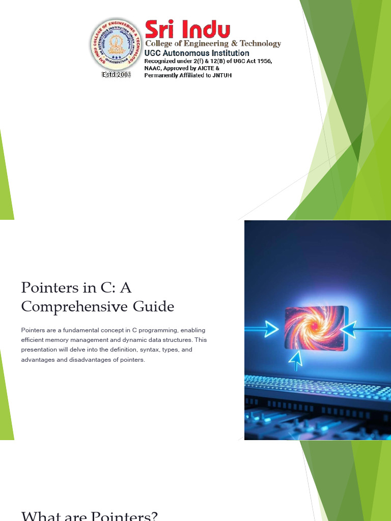 Pointers in C A Comprehensive Guide | PDF