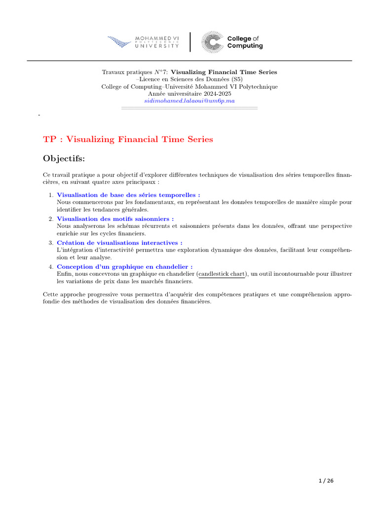 Financial Time Series Visualization Guide | PDF | Outlier | Time Series