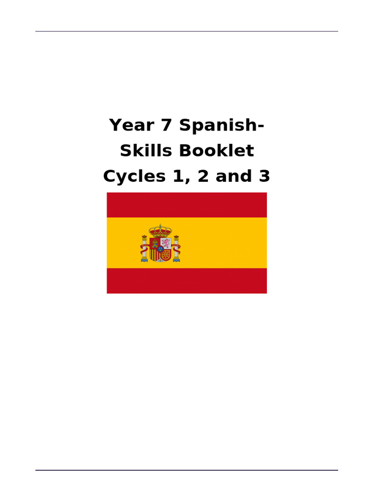 Year-7-skills-booklet-Spanish 2 | PDF | Alimentos