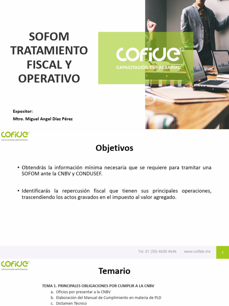 SOFOM Tratamiento Fiscal y Operativo | PDF | Interés | Bancos