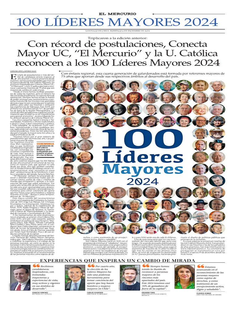 Líderes Mayores: Inspiración y Legado | PDF | Chile