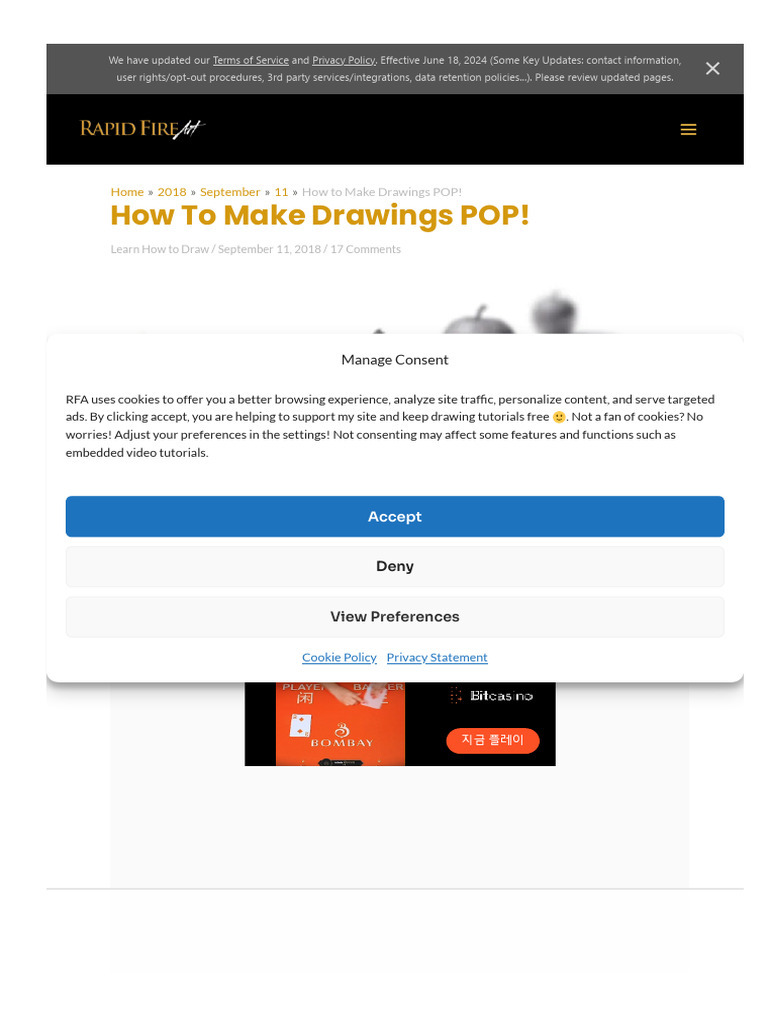 Rapidfireart Com 2018-09-11 How To Make Drawings Pop ... | PDF ...