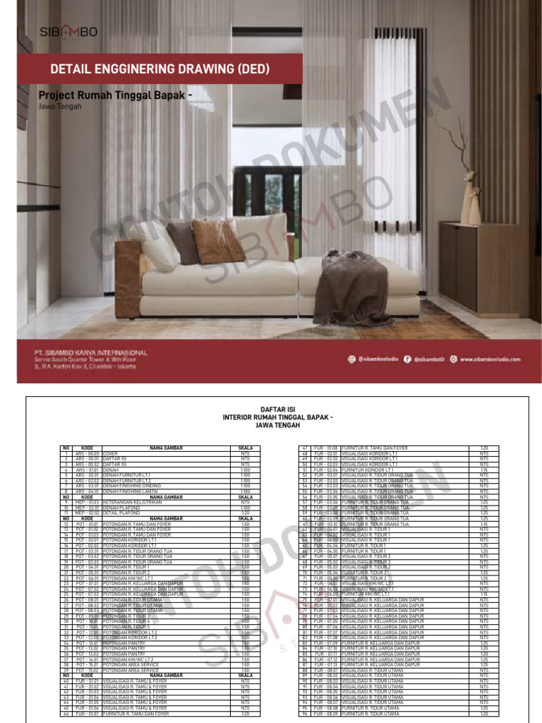 655ef1f91f5b9dd7690b17fb - Contoh Dokumen Interior - Sibambo Studio | PDF