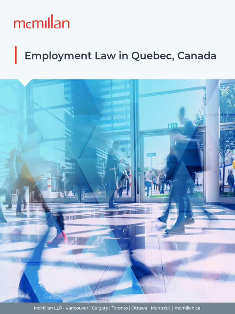 Quebec Employment Law Overview | PDF | Occupational Safety And Health ...