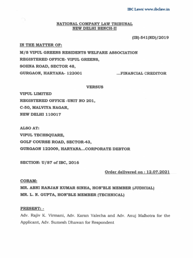 Vipul LTD Green Residency | PDF