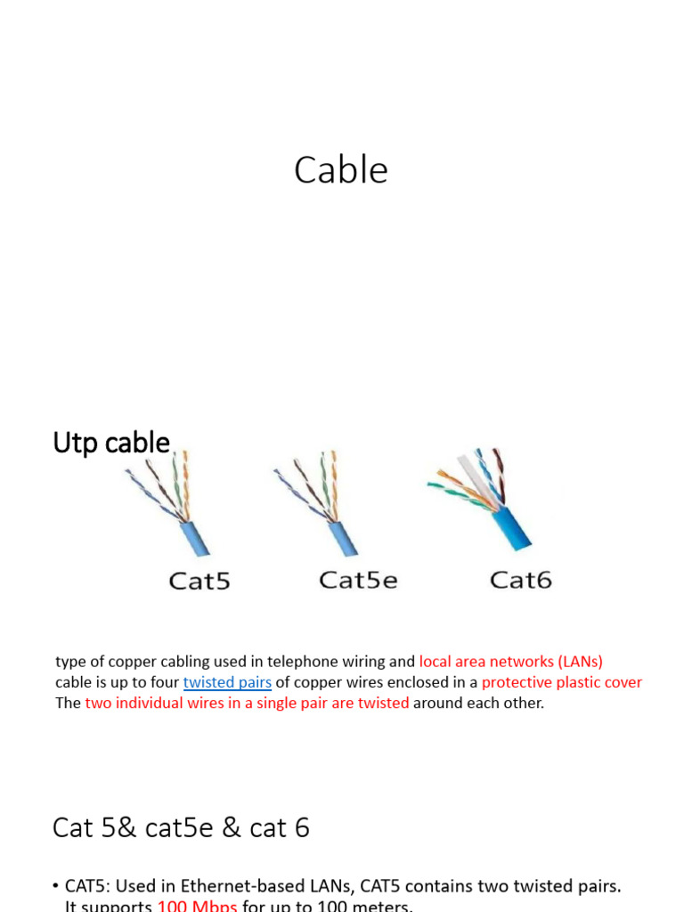 Sec2.2 - Cables | PDF