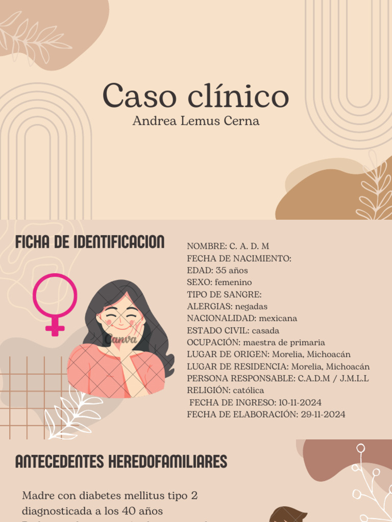 Caso Clinico - Andrea Lemus Cerna | PDF | El embarazo | Diabetes