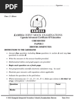 Chemistry Pp2 Pre-Mock 2025 | PDF | Chemical Compounds | Chemical Substances