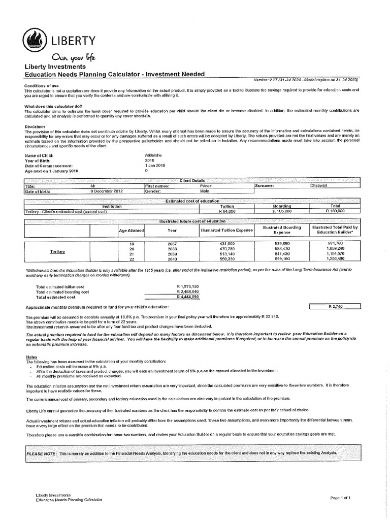 Chizawari Education Calc | PDF