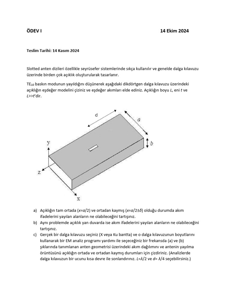 Ele728 - Odev 1 - 14-10-2024 | PDF