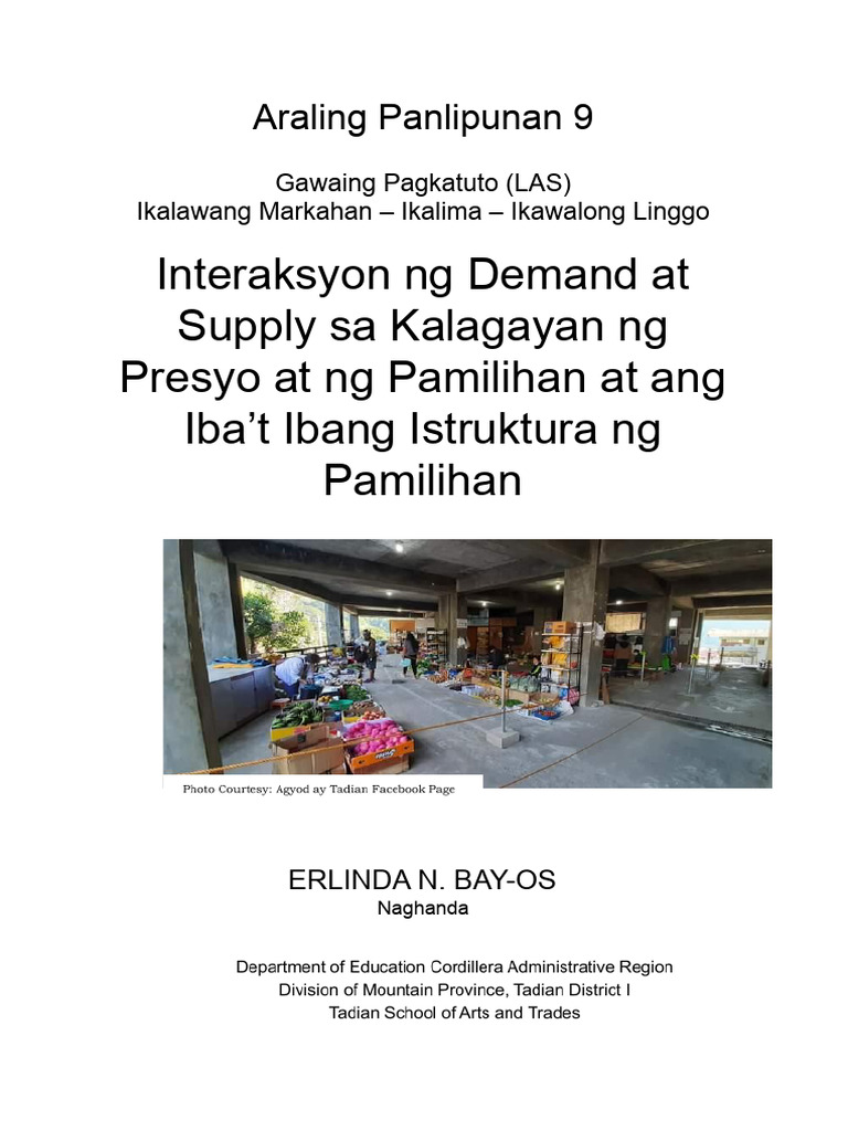 AP9-Q2-week 5-8 - Erlinda N. Bay-Os | PDF