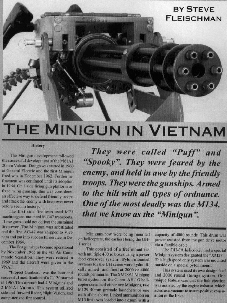 The Minigun in Vietnam | PDF