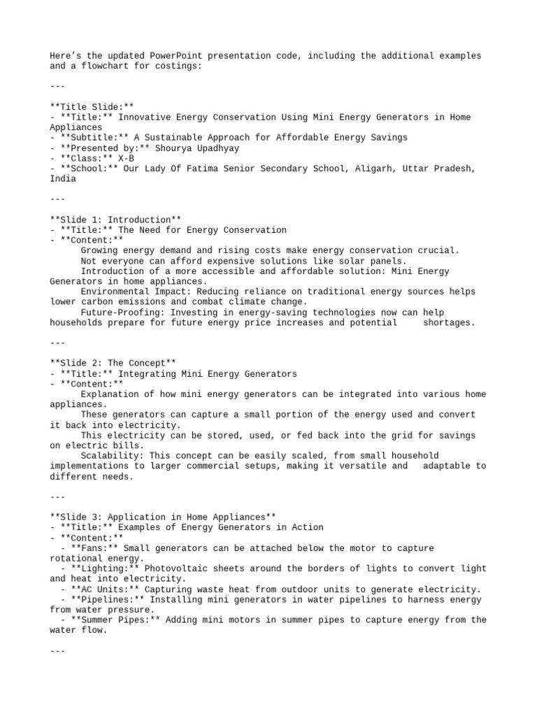 Here's The Updated PowerPoint Prese | PDF | Energy Conservation ...