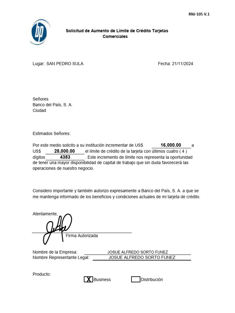 Formulario de Aumento PDF | PDF