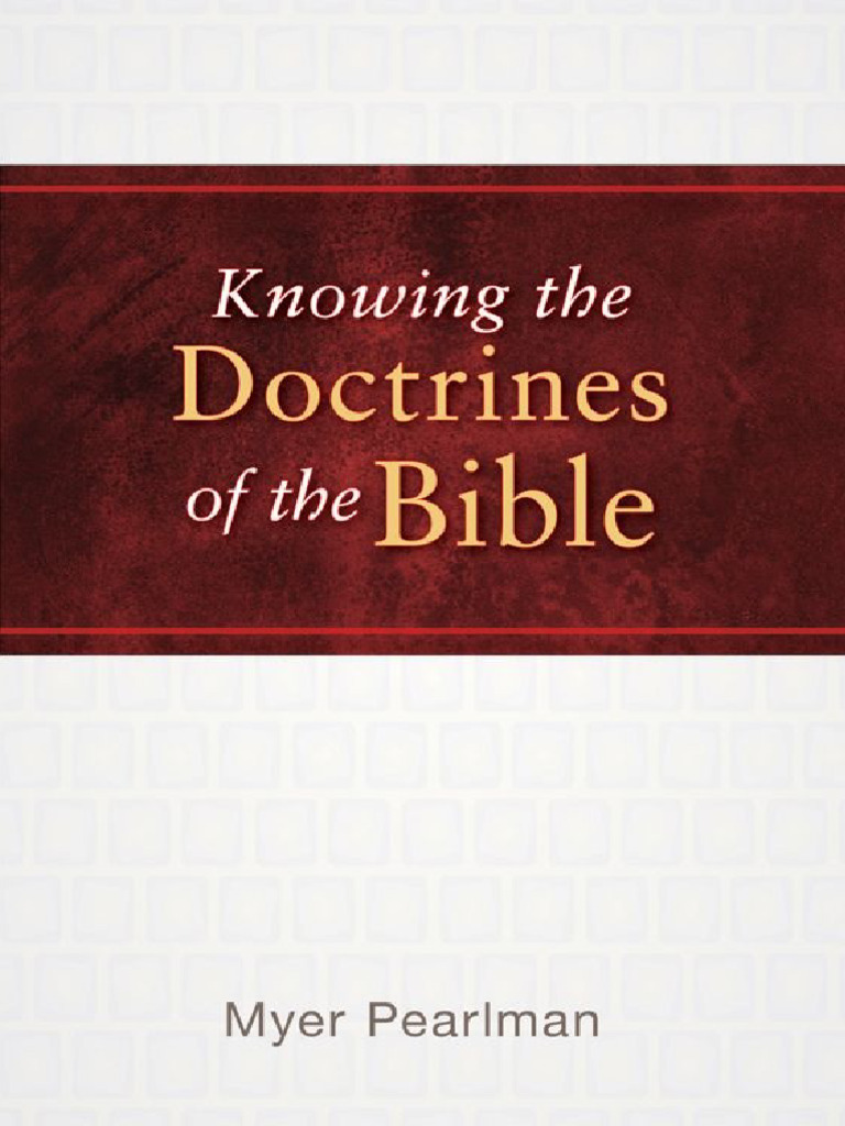 Bible Doctrines Explained Systematically | PDF | Revelation | God