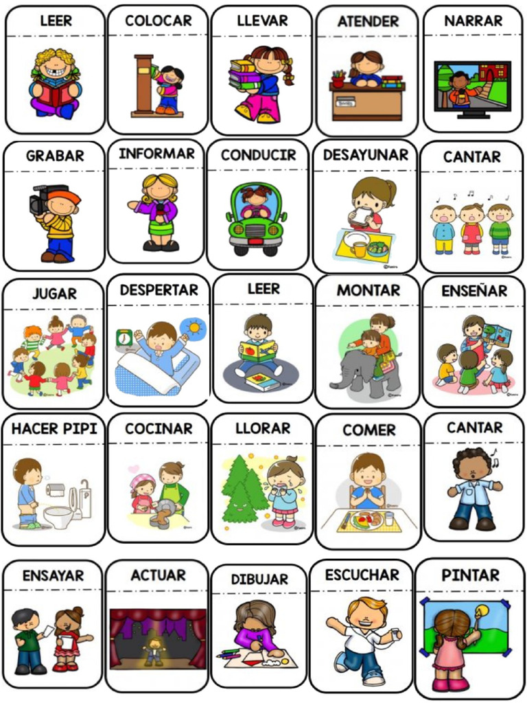 Sticker Verbos | PDF