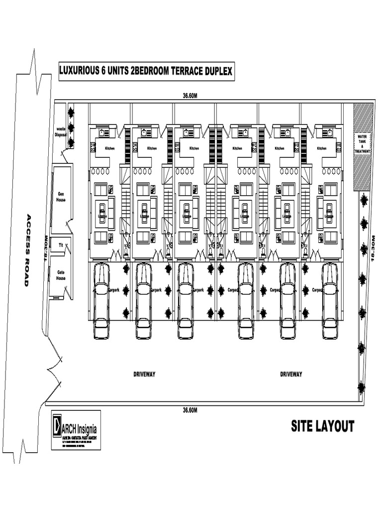 6units 2 Bedroom Terrace Abijo Site Layout | PDF