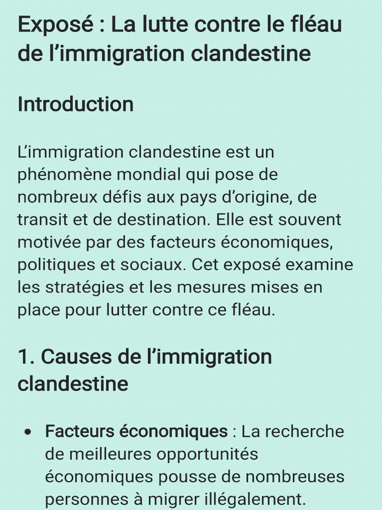 Exposé 2 de Français | PDF
