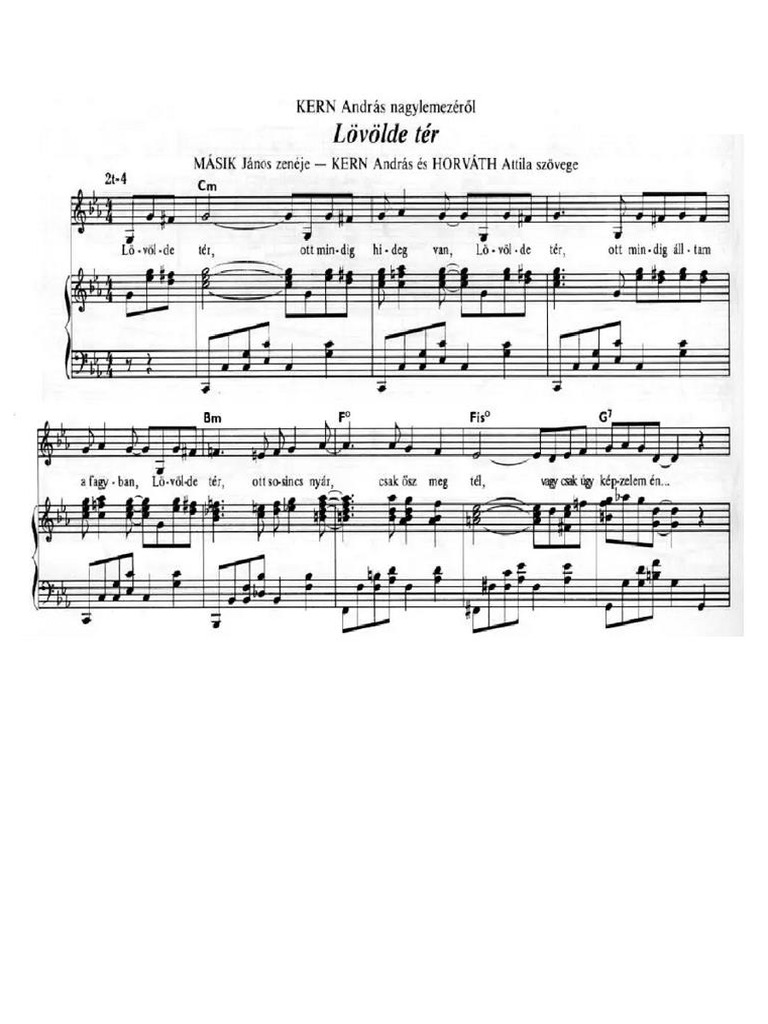 Kern András - Lövölde tér - kotta | PDF