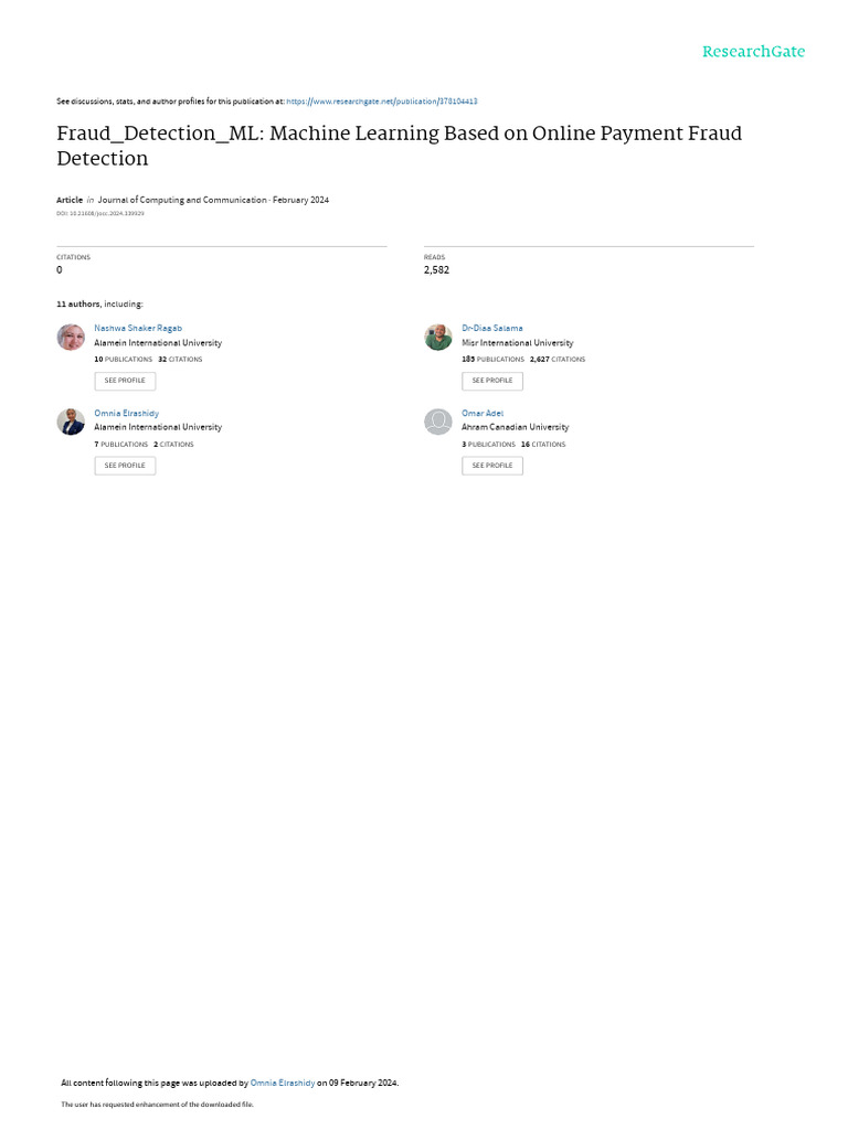 Internship Project On Fraud Detection | PDF | Machine Learning ...