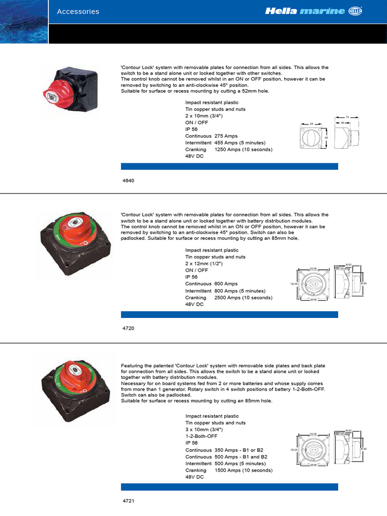 Battery_Switches | PDF | Switch | Electrical Components