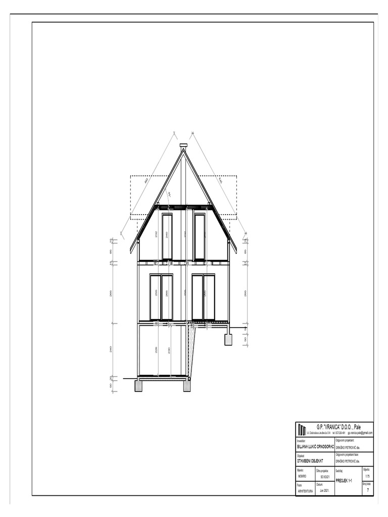 07 Presjek 1-1 | PDF