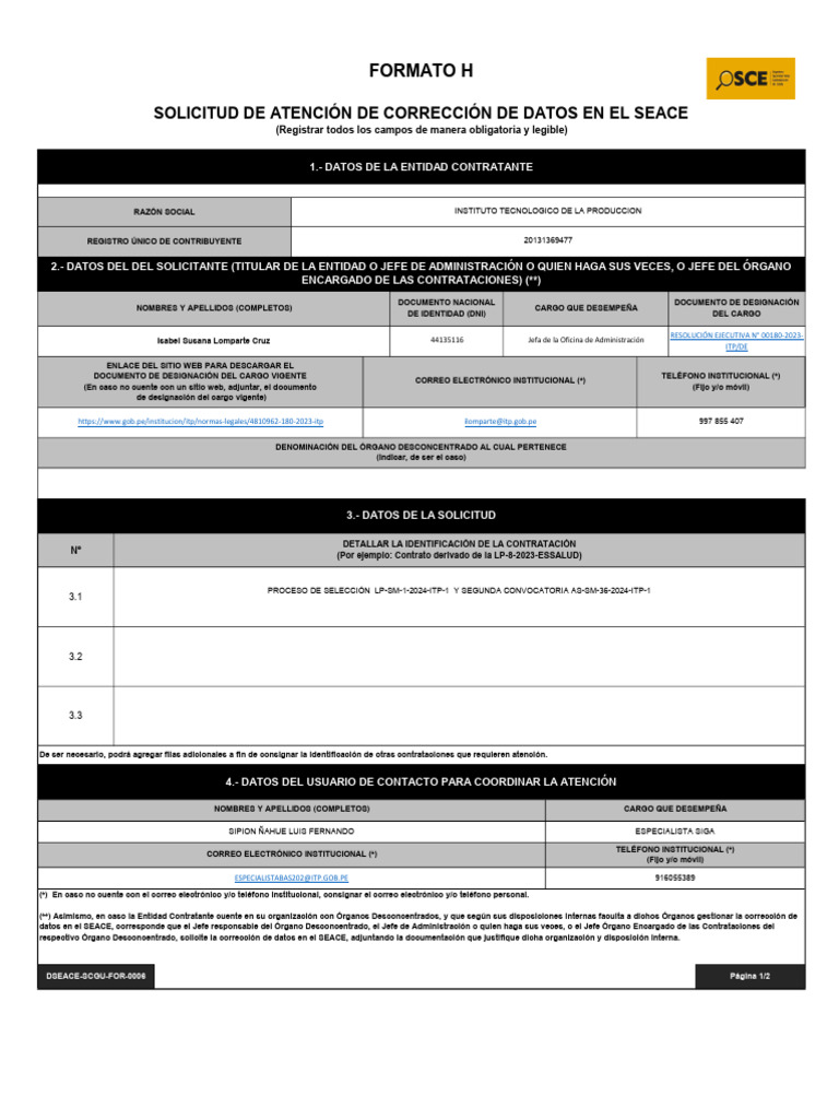 739622-Formato-H-Solicitud-De-Atencion-De-Correccion-De-Datos-En-El-Seace-Resolucion-N-094-2024 ...