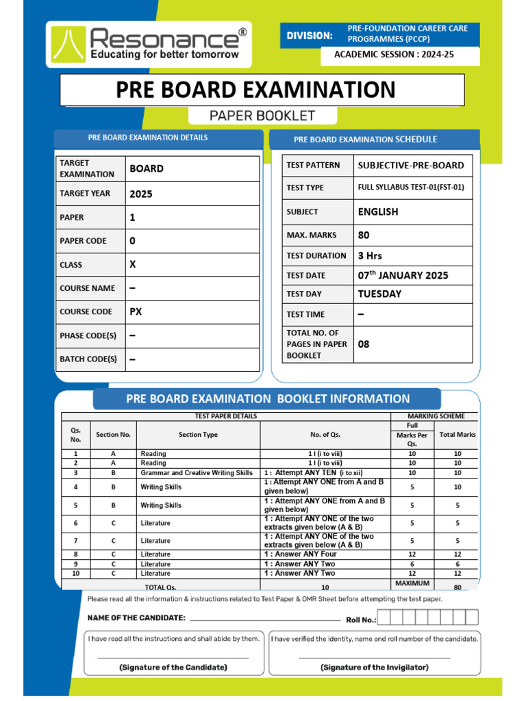 Pre-Board FST-1 X English-PC | PDF | Spacecraft | Mars