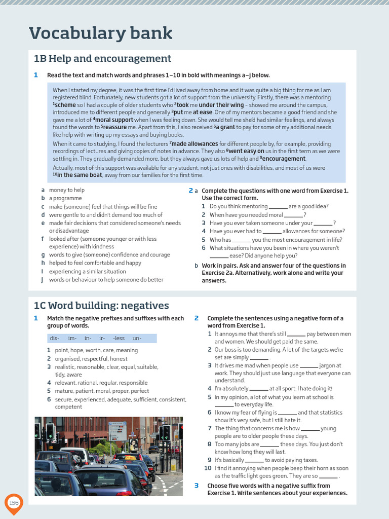 roadmap_b2_vocabulary_bank | PDF | Verb | Preposition And Postposition