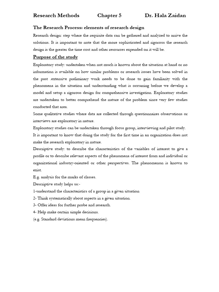 Chapter 5 Types of research | PDF | Concept | Causality