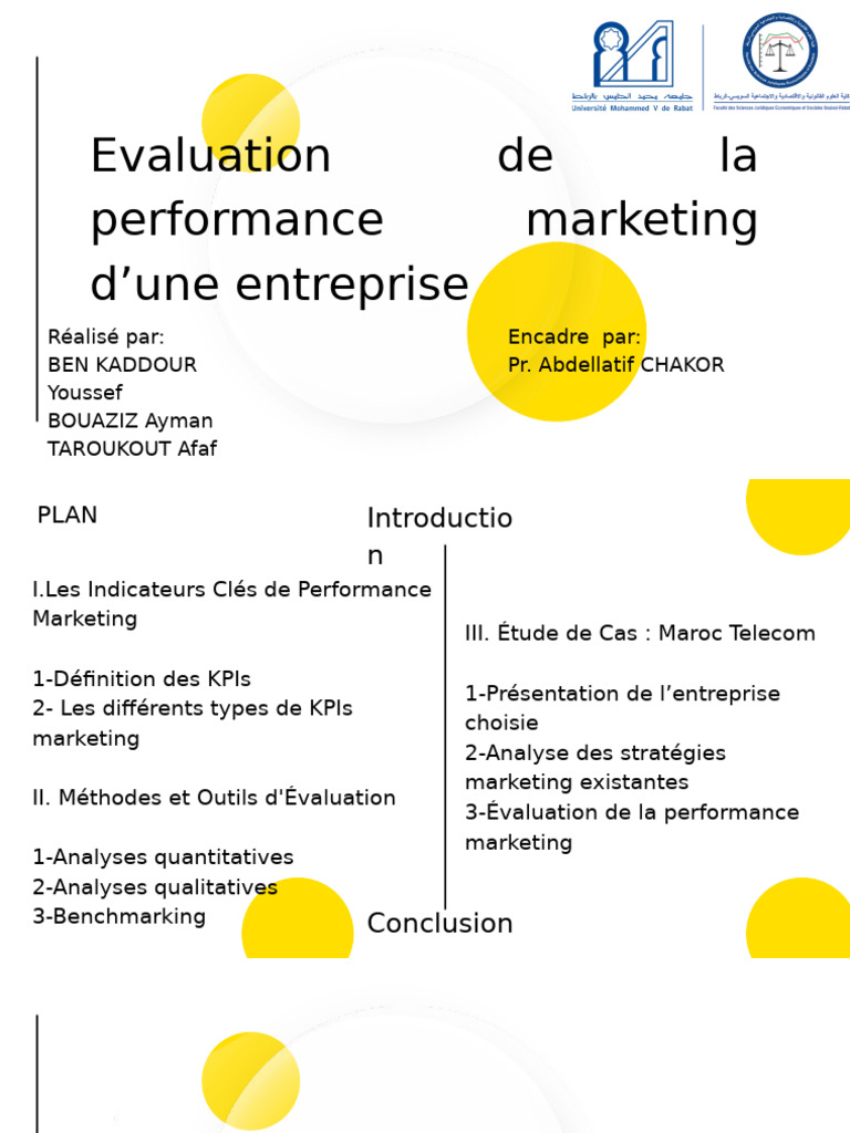 Evaluation de La Performance Marketing | PDF | Commercialisation ...
