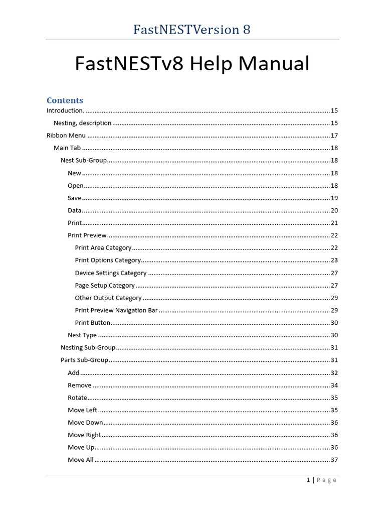 FastNEST V8 Edition4 | PDF | File Format | Software
