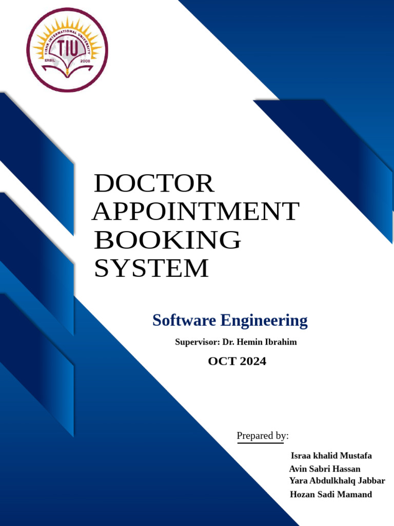 Doctor Appointment Booking System Final | PDF | Scrum (Software ...