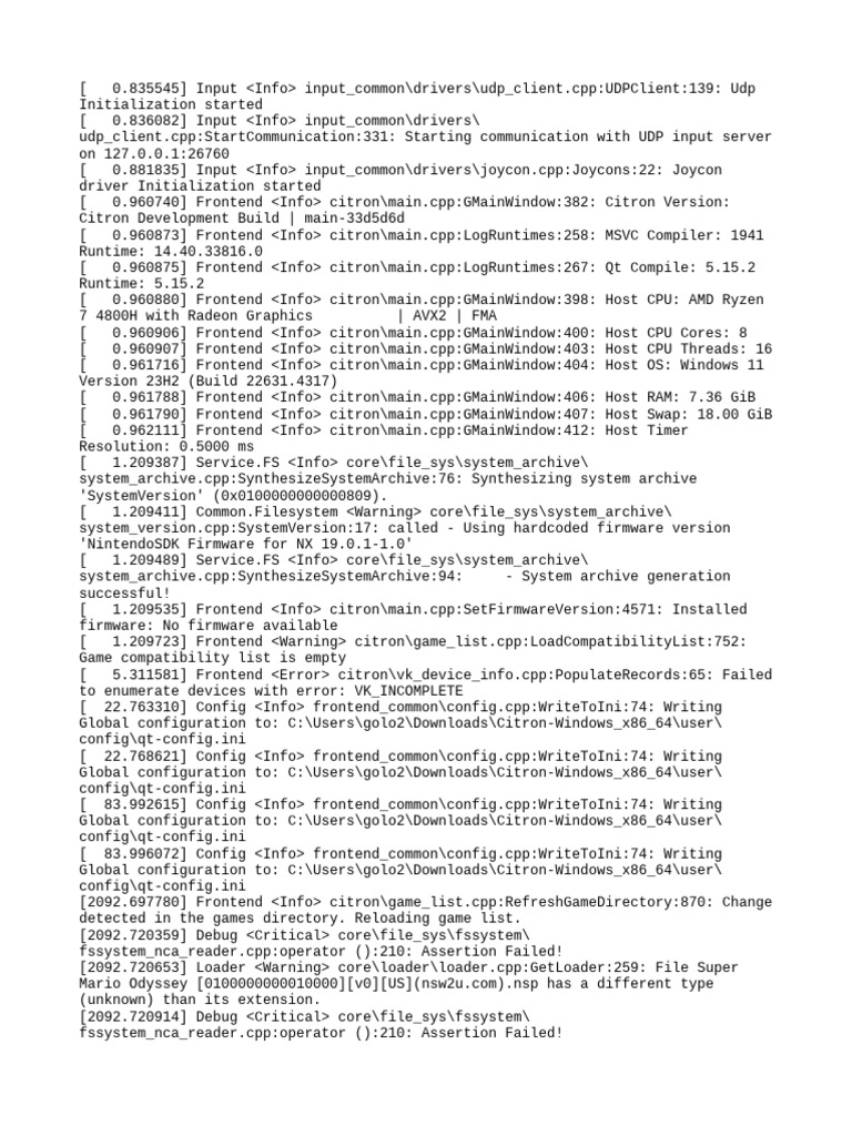 citron_log | PDF | Computing | Computer Architecture