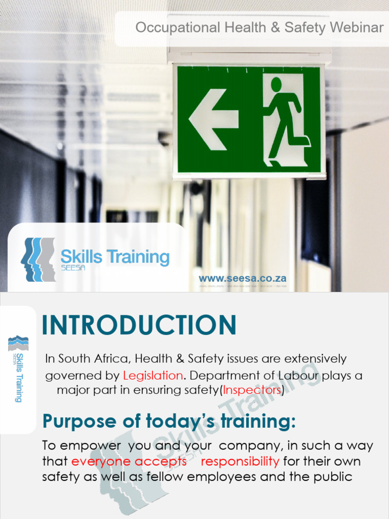 OHS - Webinar Summary | PDF | Occupational Safety And Health | Risk