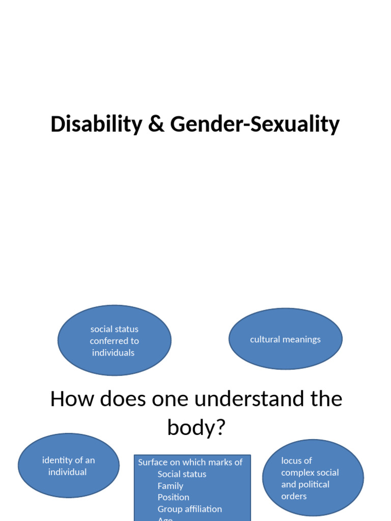 Disability & Gender-Sexuality | PDF | Disability | Woman